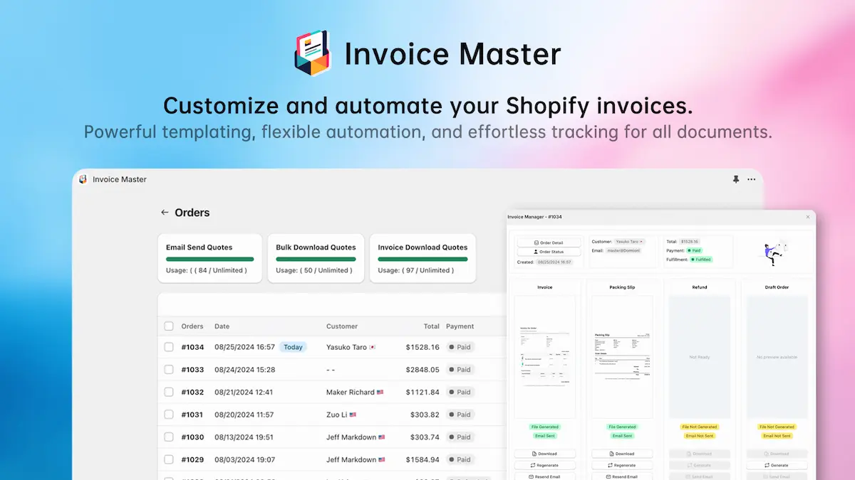 Invoice Master: Made by ZOOL